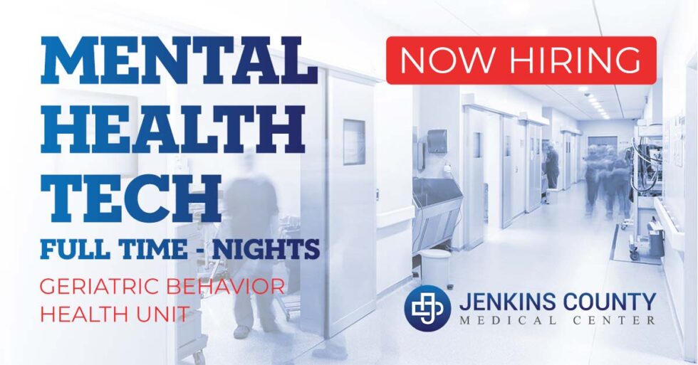 Mental Health Tech Full Time Nights Geri/Psych Unit | JCMC Mental Health Tech Full Time Nights Geri/Psych Unit | JCMC